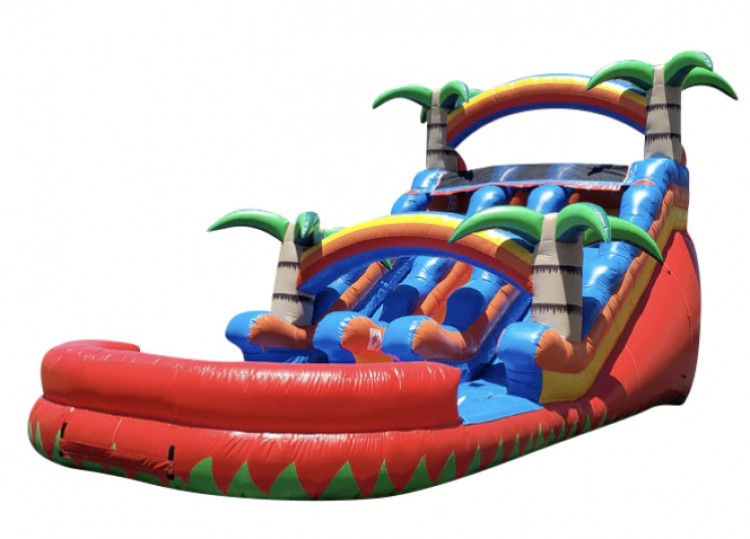 ( 16 FT Tall ) Splash Water or Dry Slide doble lane - Happy & fun LLC ...