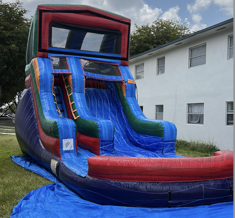 ( 14 FT Tall ) Breeze Water or Dry Slide - Happy & fun LLC North Miami FL
